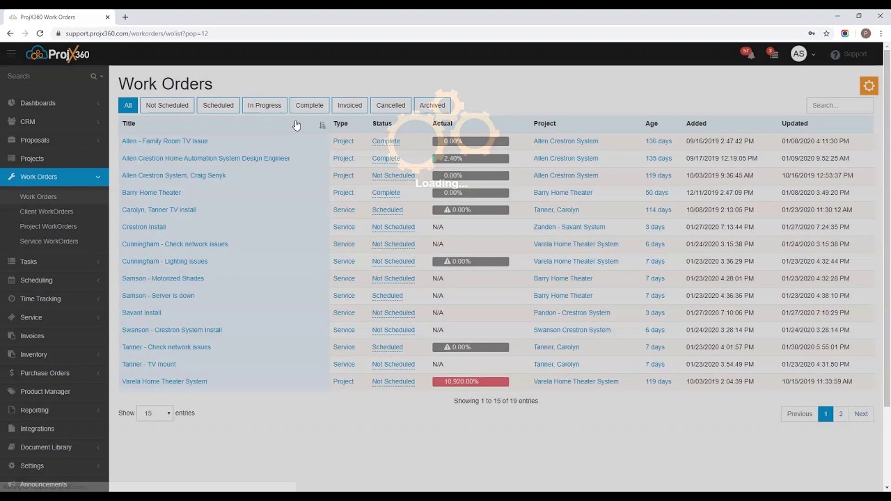 Schedule a Work Order