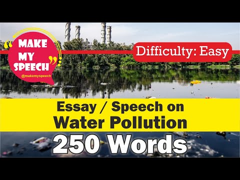 Water Pollution Essay in English for Students | 250 words | Difficulty Level - Easy
