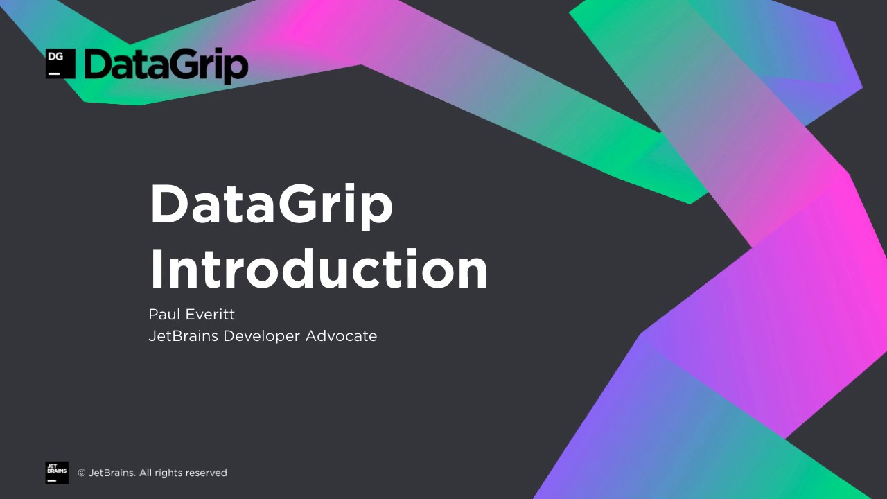 DataGrip Introduction