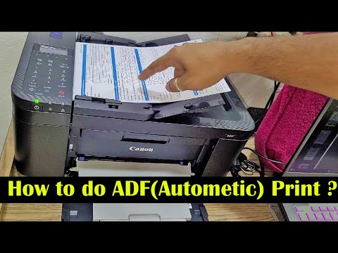 Canon E4570 ADF(Automatic Document Feeder) Print Process | Automatic Multiple Page Scan & Print