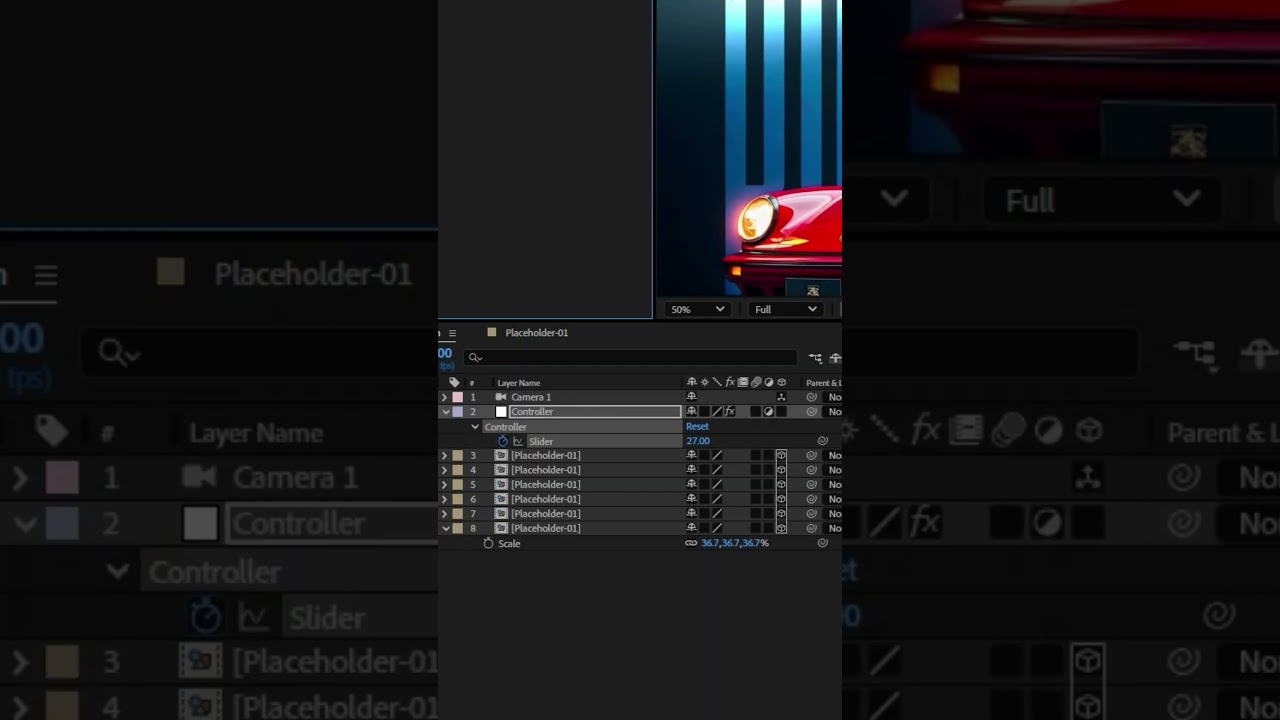 3D Gallery Carousel Tutorial in After Effects
