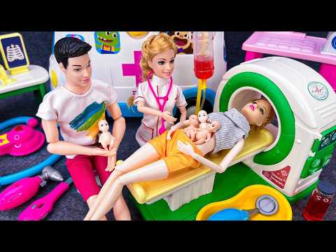 12 Minutes Satisfying with Pregnant Barbie Hospital Toys，Emergency Doctor Playset ASMR | Review Toys