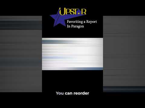 MLS Minute - Favoriting a Report in Paragon