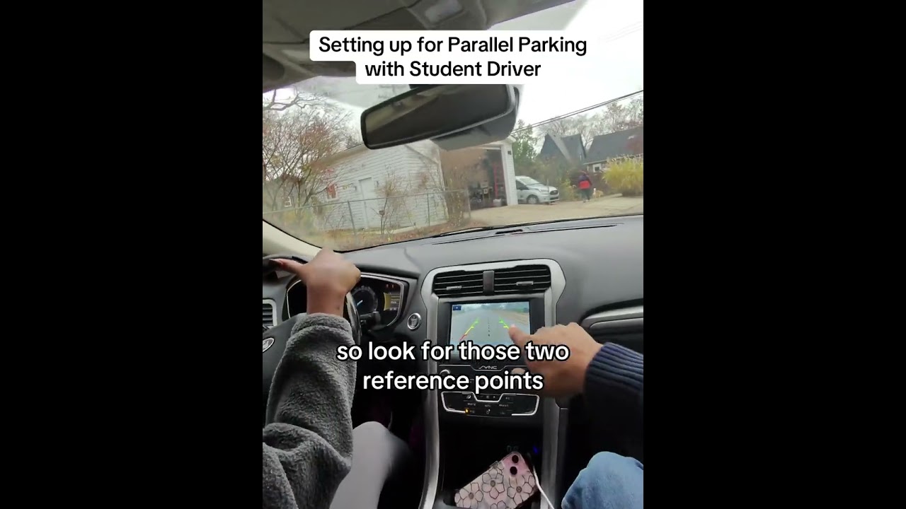 Parking Exercise with student driver! #safedriving #roadsafety #DrivingInstructor #studentdriver