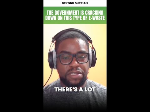 The Government Is Cracking Down On This Type Of E-Waste #Shorts