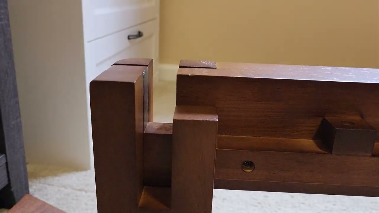 Thuma Bed Assembly (Queen, Walnut) | Classic Bed + Headboard Setup & Review