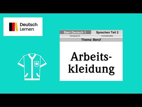Start Deutsch 1 Goethe Zertifikat A1 Sprechen Teil 2 Thema Beruf