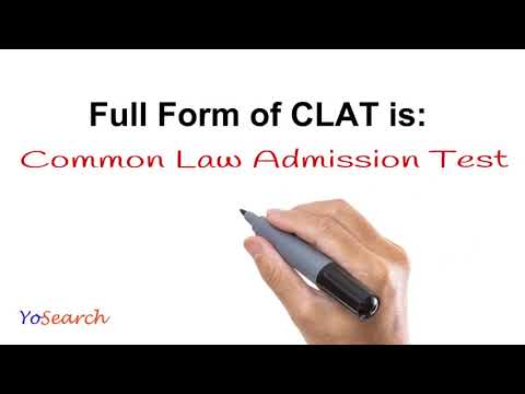 CLAT Full Form | Full form of CLAT | What is the full form of CLAT? | What is CLAT?