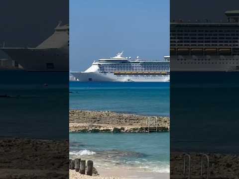 Huge cruise ship in cayman!