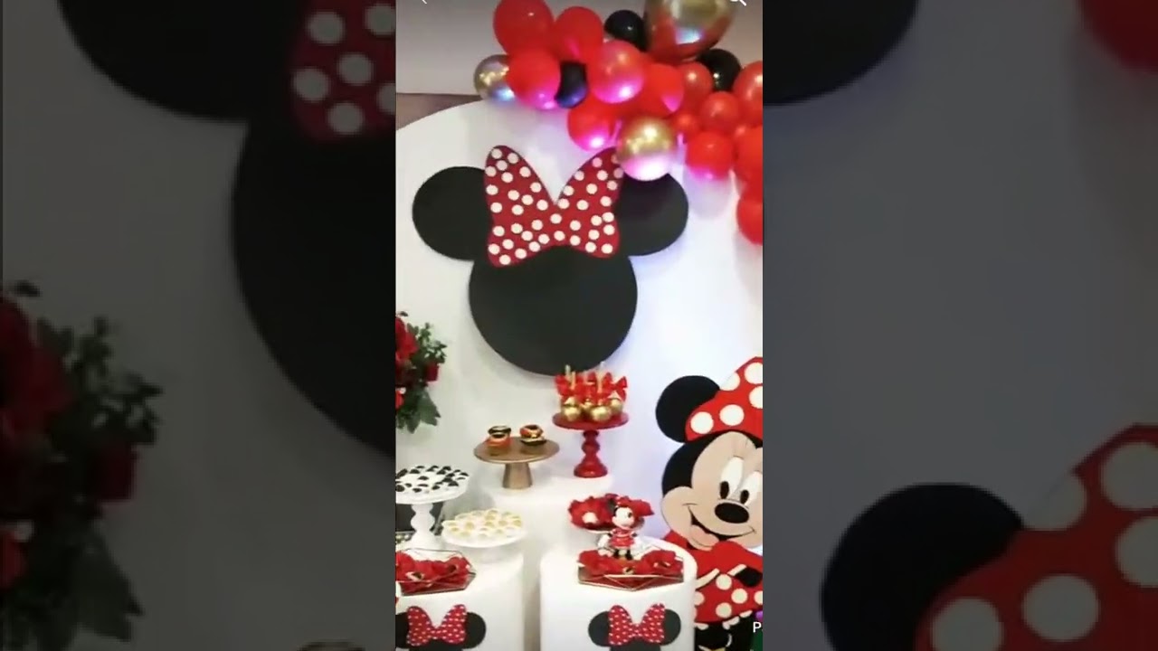 Festa minnie vermelha 🥰 #minnie #party #viral