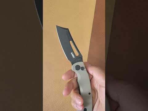 Kubey ku378D Dheo EDC Folding Blade Beadblast Sandvik 14C28N Steel G10 Handle