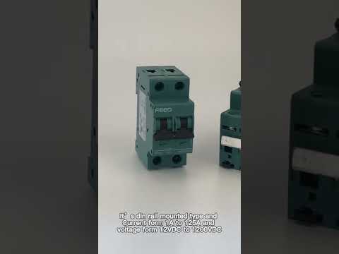 Dc circuit breaker FPV-63 1P 2P 3P 4P DC Breaker 10A 16A 20Amp For PV Solar System With TUV & CE