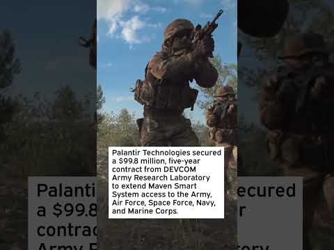 Palantir Wins $99.8M Contract to Expand Maven AI System for U.S. Military #PLTR #PLTRStock