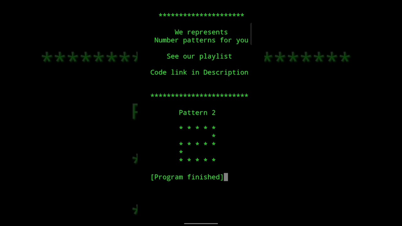 Make  Two(2) like pattern IN C LANGUAGE