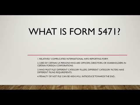 IRS form 5471 2021 update