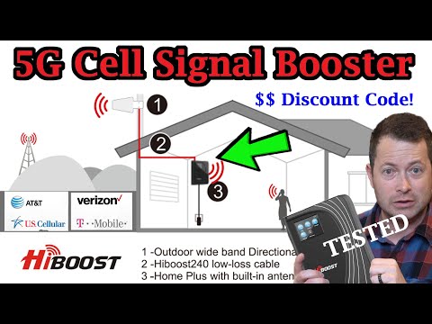 ✅ Get Better Signal Indoors! 5G Cellular Signal Booster - Tested - HiBoost 4k Mate Review