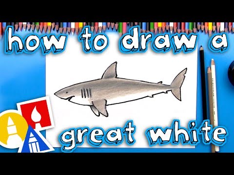 How To Draw A Great White Shark