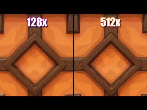 Minecraft: Stylista Resource Pack | 128x-512x Resolution Comparison