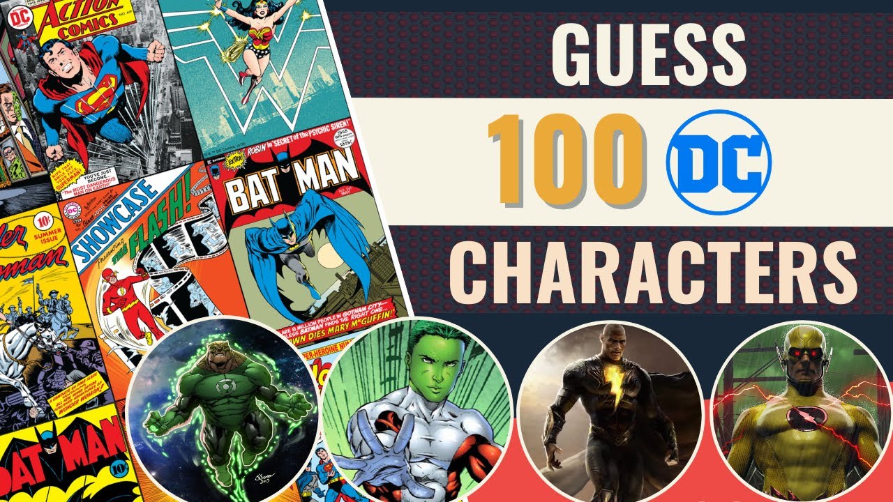 Ultimate DC Comics Quiz! | Guess 100 DC characters from the comics (HARD!)