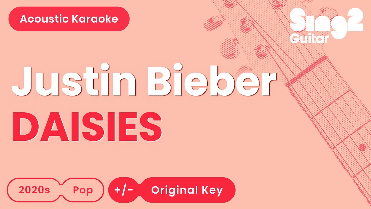 Justin Bieber - DAISIES (Acoustic Karaoke)