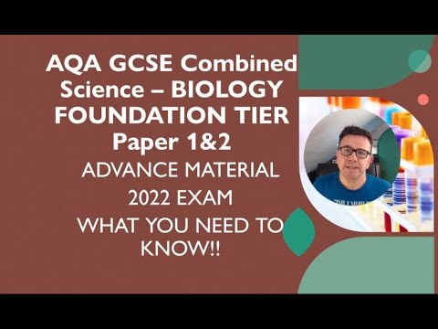 AQA Combined Science Biology FOUNDATION Tier - What is in the Exams 2022?