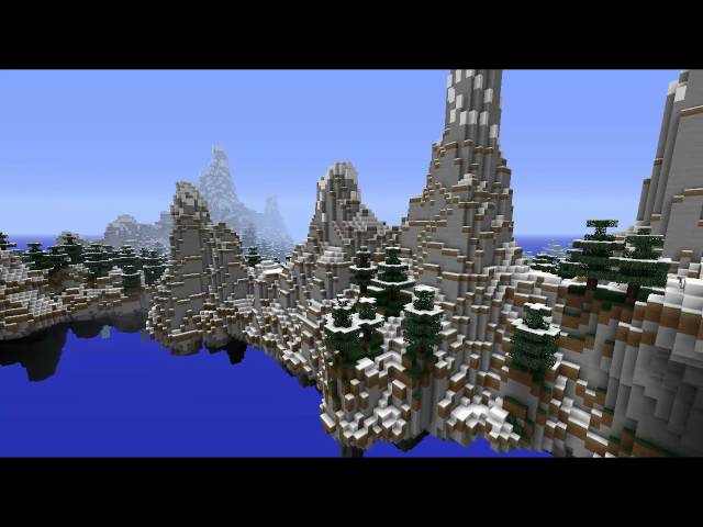Hivernia Floating Islands - Custom terrain (snow biome for christmas ...