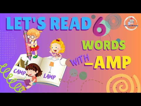 Let's read words with -AMP/ CVC words/reading series for kids.6