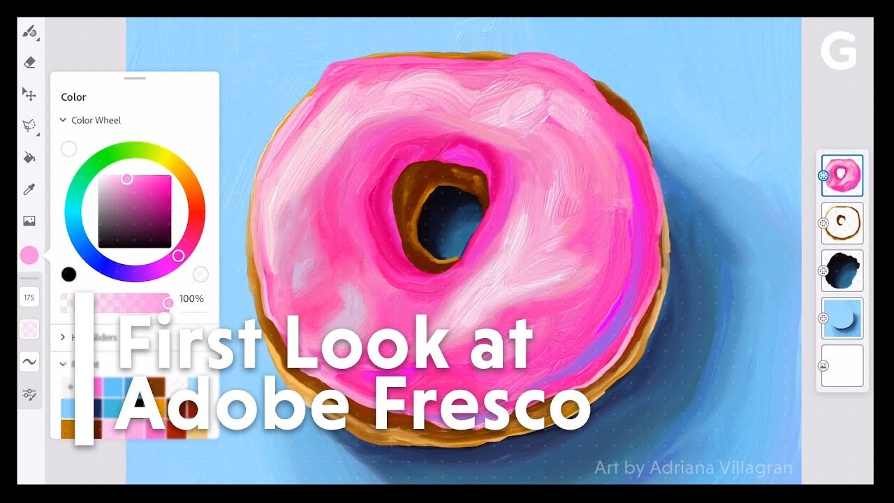 First Look At Adobe Fresco: A New Drawing And Painting App For iPad