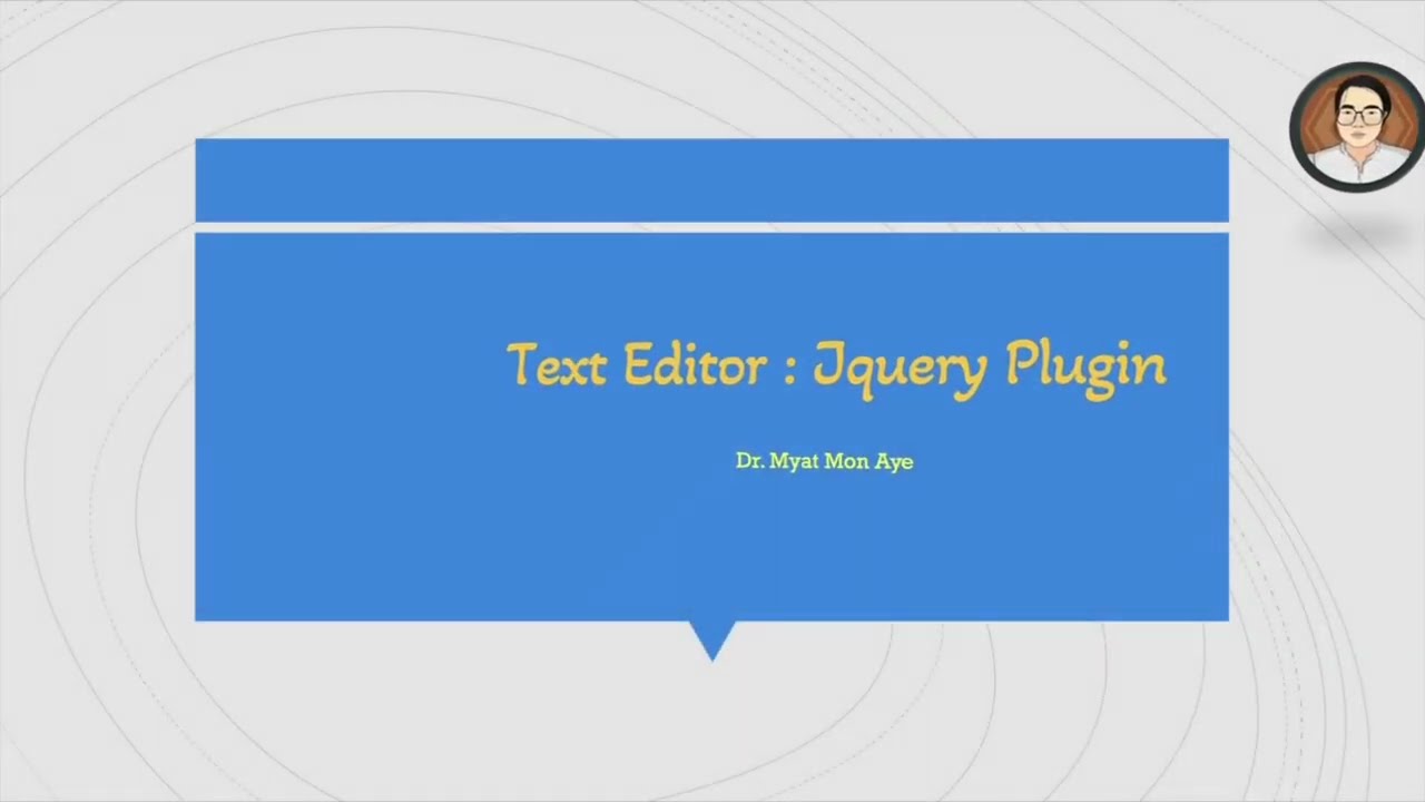 Lecture 5 − Rich Text Editor Using JQuery Plugin