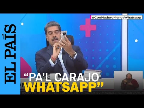 VENEZUELA | Nicolás Maduro pide a los venezolanos que desinstalen WhatsApp | EL PAÍS