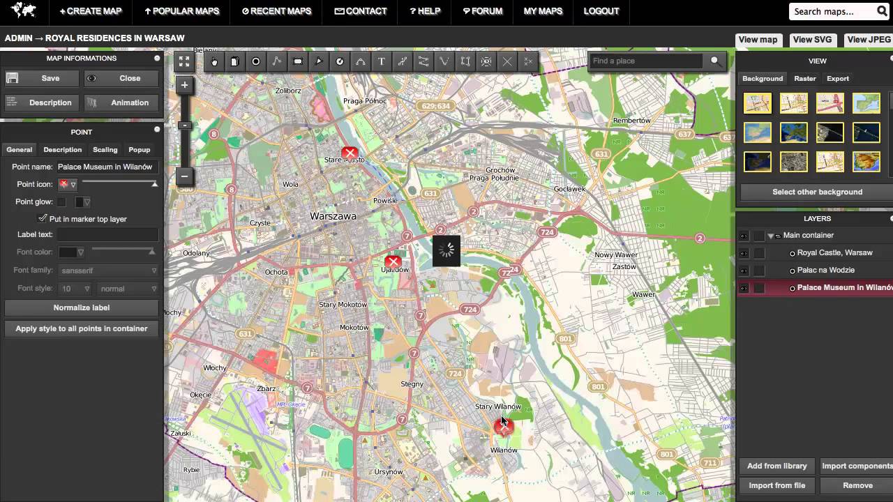 Creating dynamic map for WikiVoyage