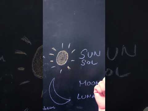 how to say Sun & Moon in Spanish & English ! 🌞 🌙