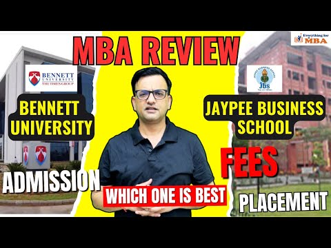 BENNETT UNIVERSITY VS JAYPEE NOIDA MBA REVIEW 2025 |ADMISSION | FEES | PLACEMENT #mba