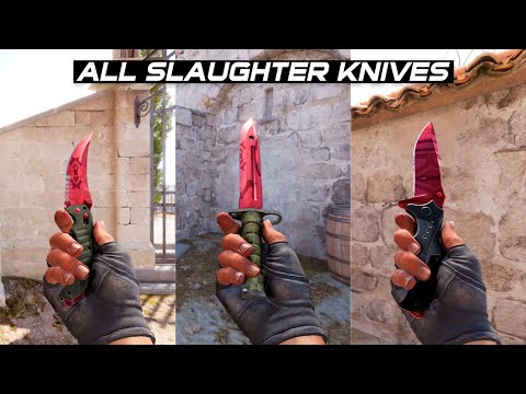 CS2 All Slaughter Knives - In Game showcase [4K60FPS]