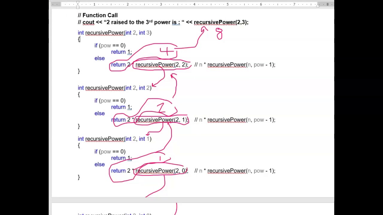 Recursion - Power Example
