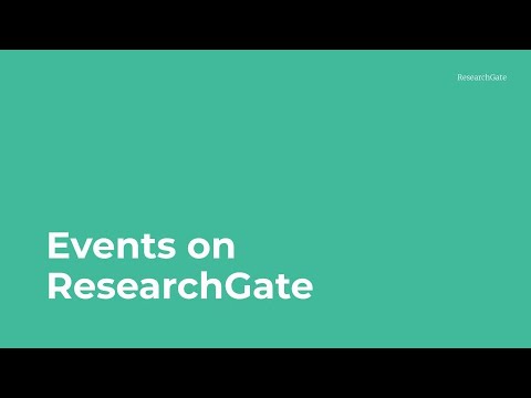 Events on ResearchGate