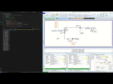 Process optimization using Python integration with Hysys simulator