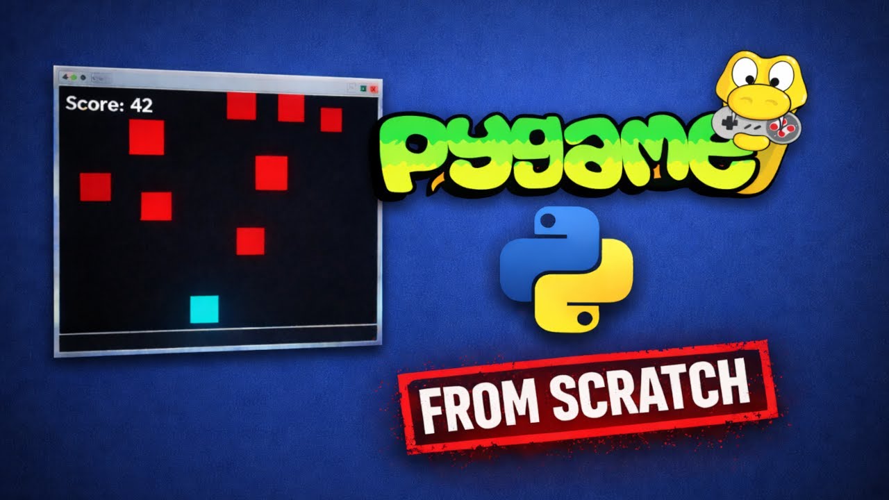 Learn Pygame FAST: Create First Python Game in 20 Minutes