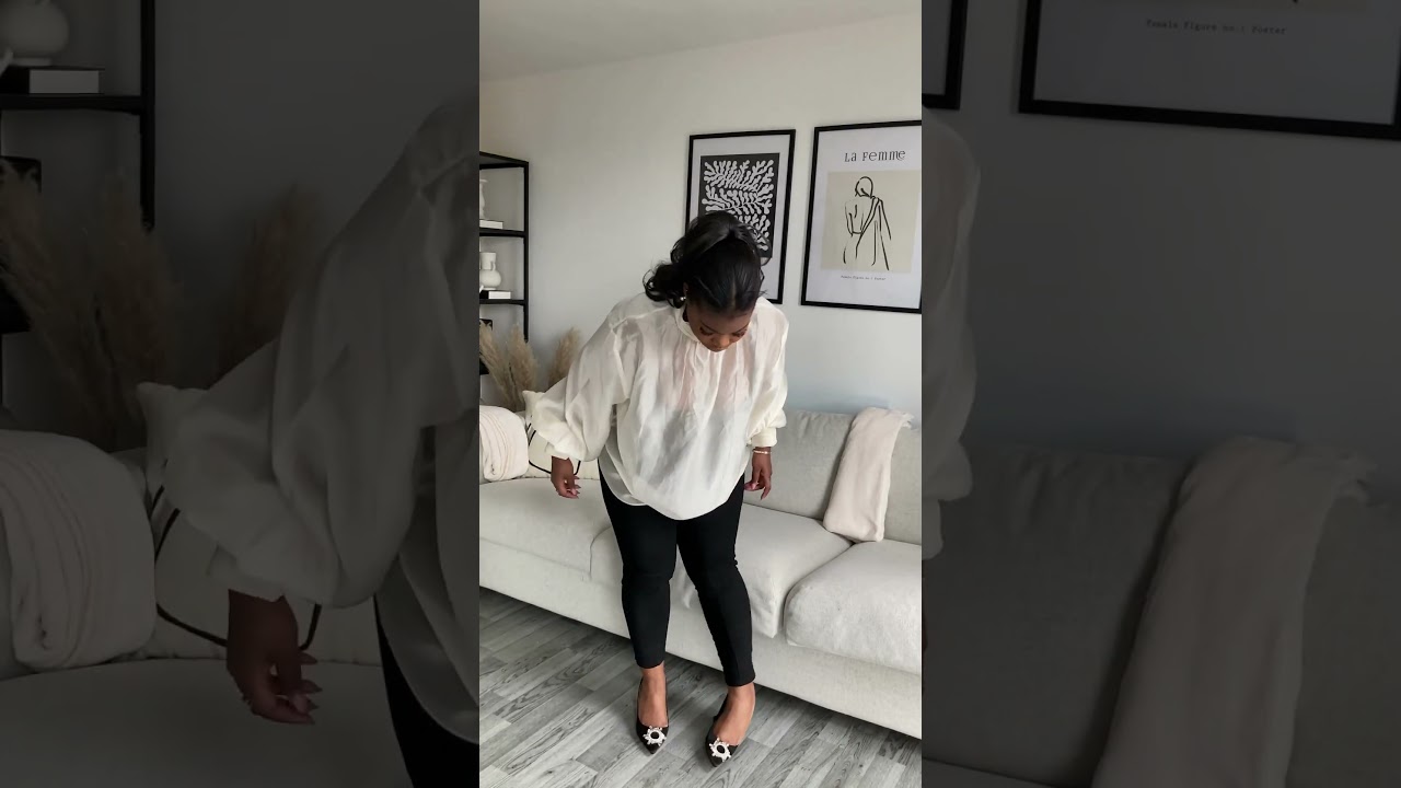 How to style a sheer blouse or top - Midsize Edition #shorts
