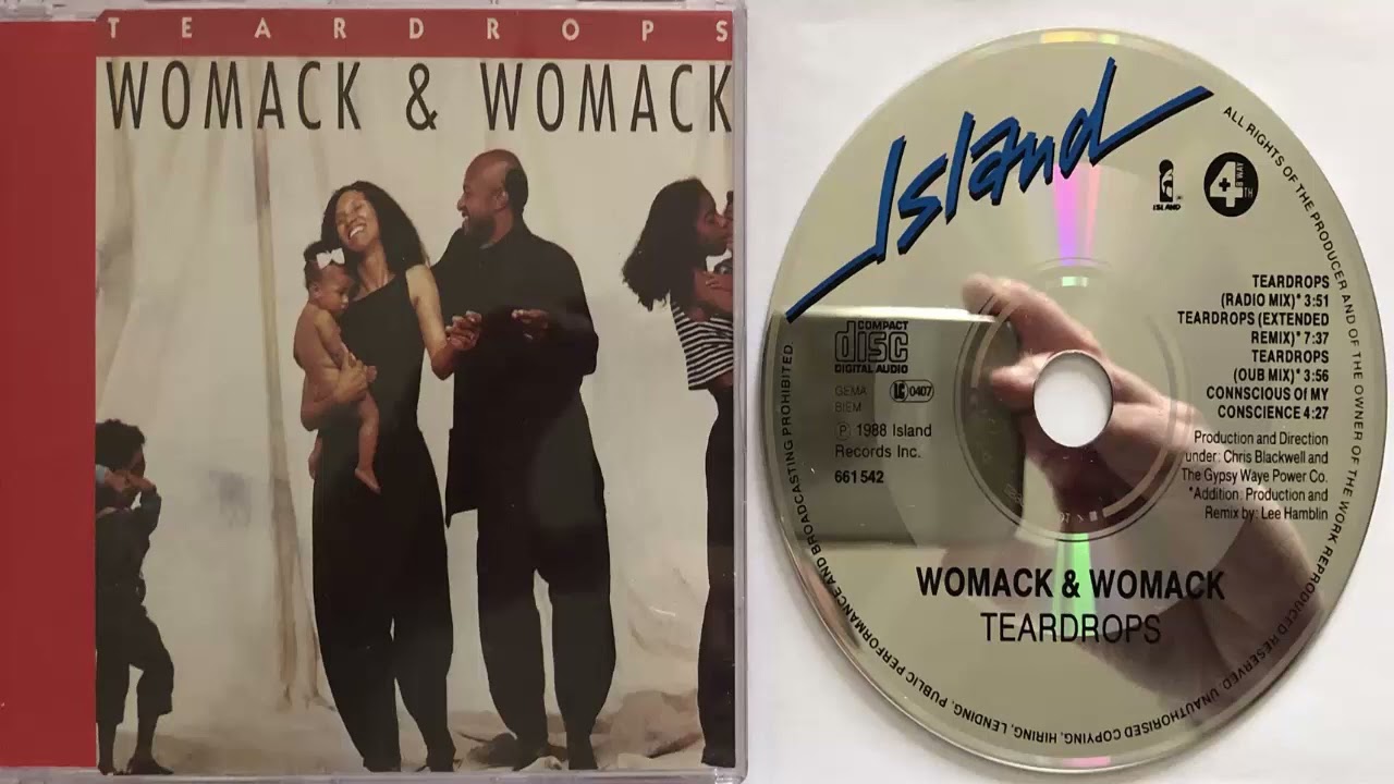 Womack & Womack Teardrops (Extended Remix) (1988) (CD Maxi)