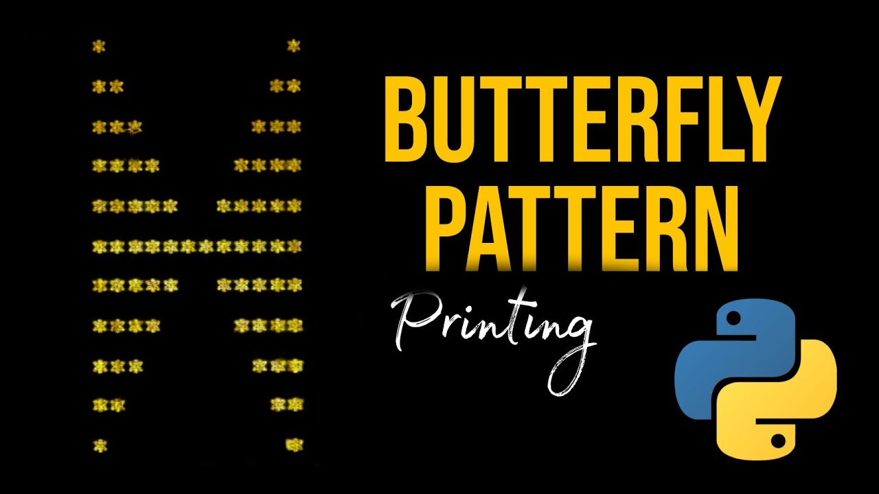 Day 171 : Butterfly Pattern Printing Using Python