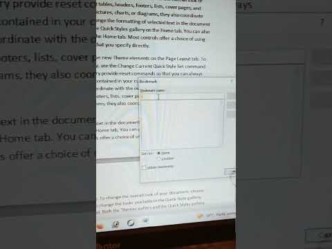 How to do bookmark in MS Word.. #tricks #computer #msword