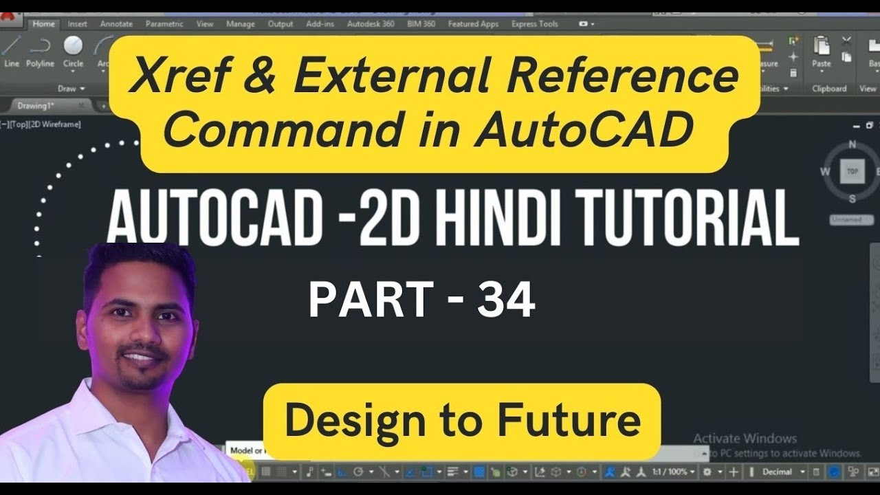 Xref & External Reference Command in AutoCAD Tutorial Part 34