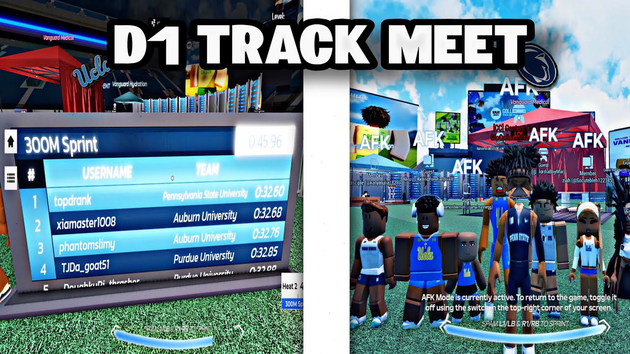 I HOSTED A D1 TRACK MEET IN ROBLOX AND THINGS GOT INTENSE! | Roblox