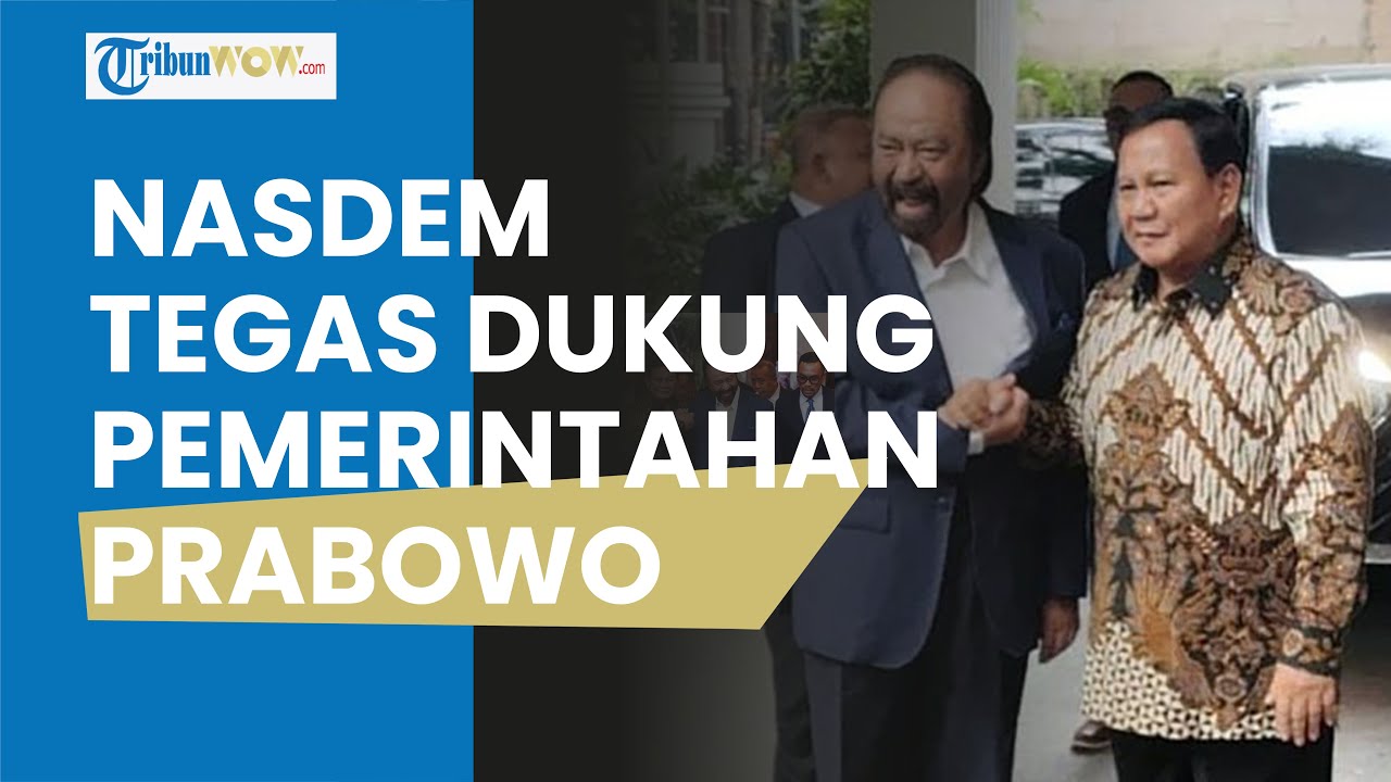 Sambangi Kediaman Prabowo, Surya Paloh Resmi Nyatakan NasDem Dukung Pemerintahan Prabowo-Gibran ...