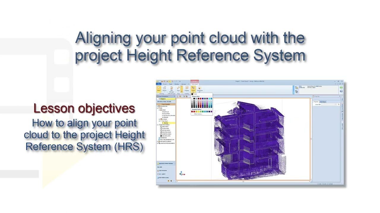 Edificius Tutorial - Aligning the cloud with the project Height Reference System - ACCA software