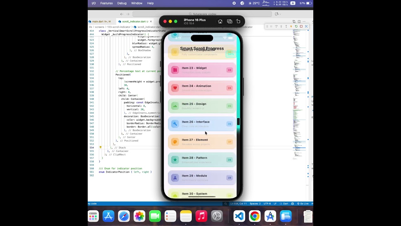 Scroll Indicator Animation in #flutter