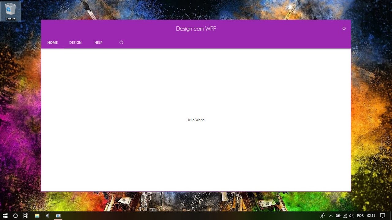 C# WPF Material Design UI: Tab Menu