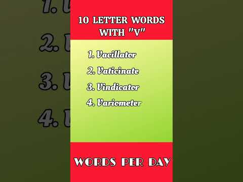 Less heard 10 letter words starting with "V" #englishlearners #englishlearning #youtubeshorts