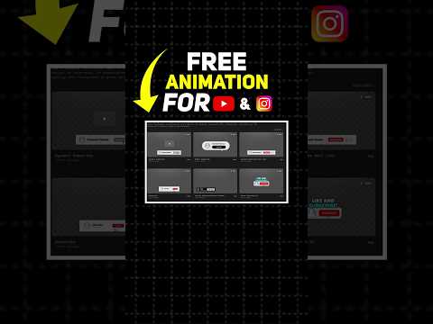 Free YouTube Subscribe & Instagram Follow Animation – No Watermark! ????
